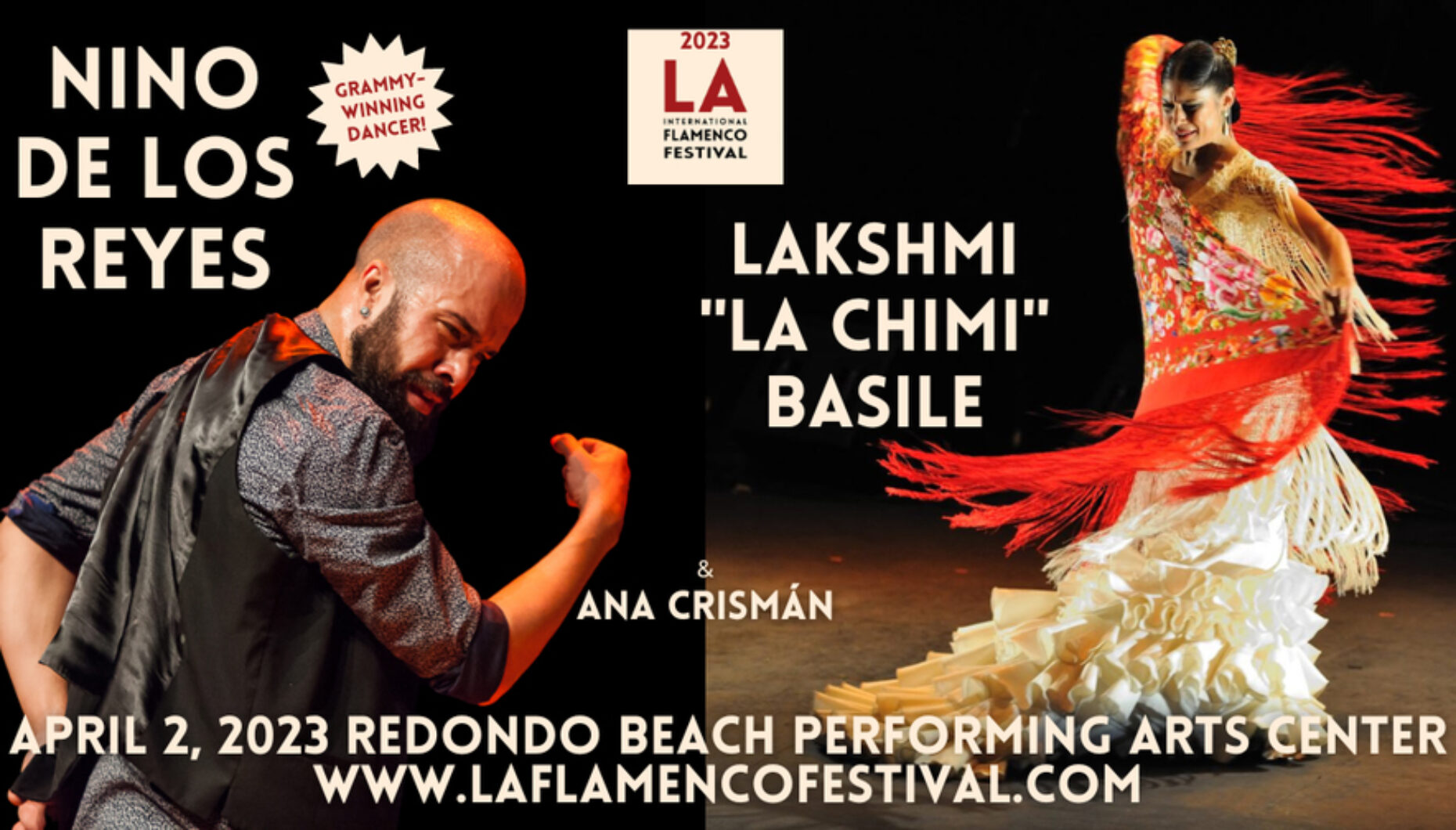 Sunday, April 2,2023, 8 pm – Nino de los Reyes & Lakshmi Basile ‘La ...